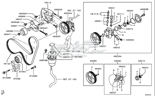 4451A147 Mitsubishi correa trapezoidal