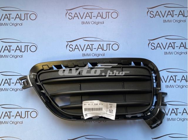 51117338513 BMW rejilla de ventilación, parachoques delantero ...