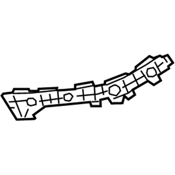 525750E050 TOYOTA soporte de parachoques trasero exterior derecho