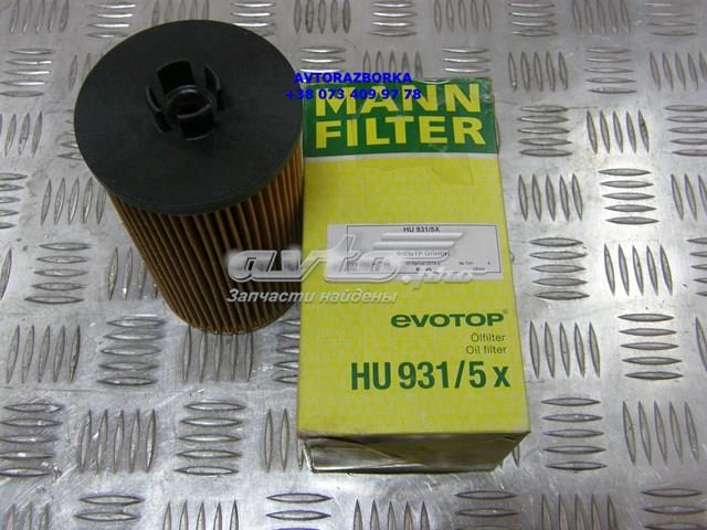 HU9315X MANN-FILTER filtro de aceite