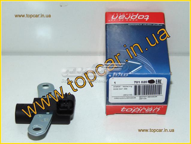 Sensor de posición del cigüeñal HANS PRIES (TOPRAN). Comprar sensor de