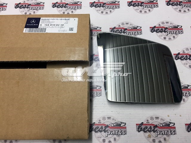 A1668100219 Mercedes cristal de espejo retrovisor exterior derecho