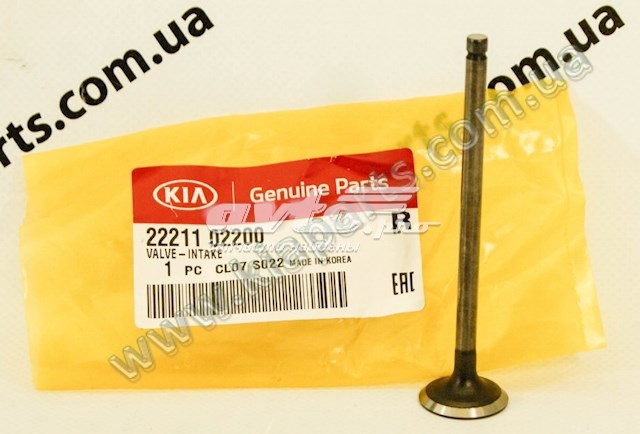 22211-02200 Hyundai/Kia válvula de admisión