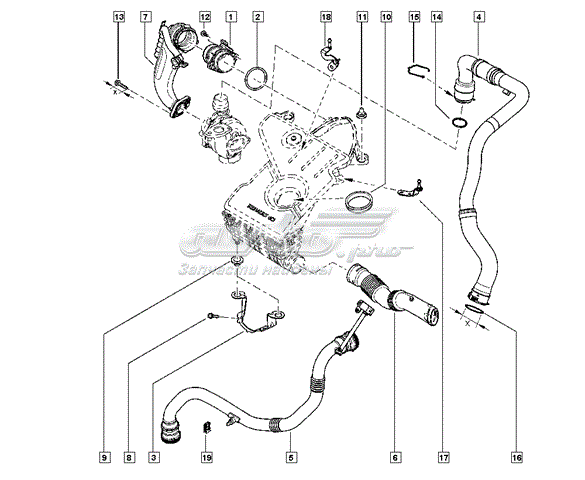144607625R Renault (RVI) tubo flexible de aire de sobrealimentación ...