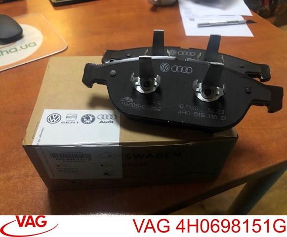 4H0698151G VAG pastillas de frenos delanteras