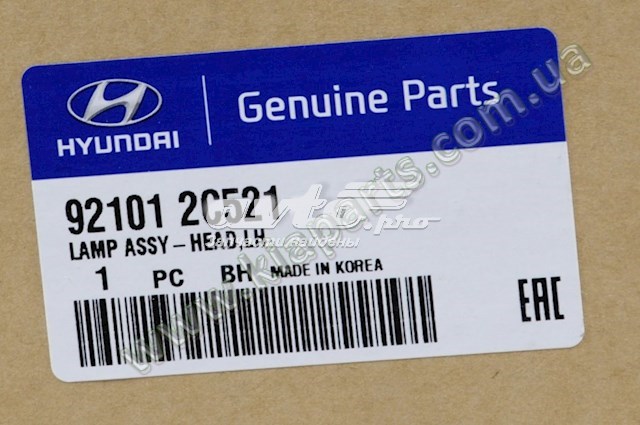 921012C521 Hyundai/Kia faro izquierdo