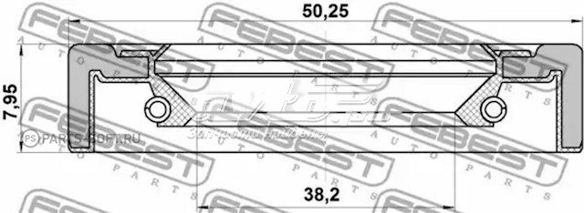 0099972847 Mercedes anillo retén de semieje, eje trasero
