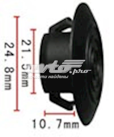 7692452021 TOYOTA clip, tubuladura de sujeción, alféizar de la puerta
